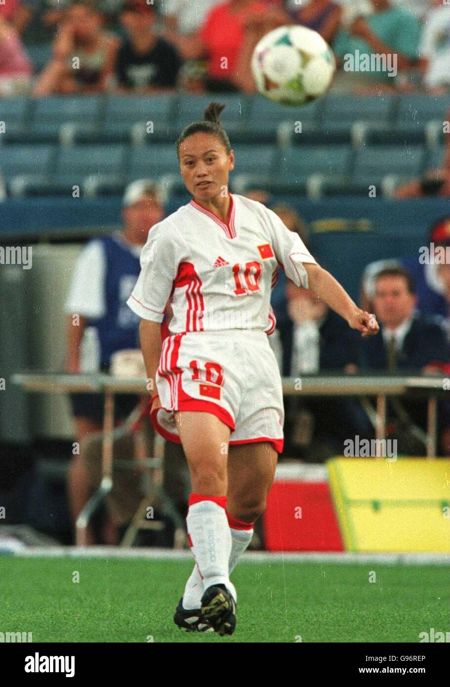 Women's Soccer - World Cup USA 99 - Semi Final - Norway v China. China ...