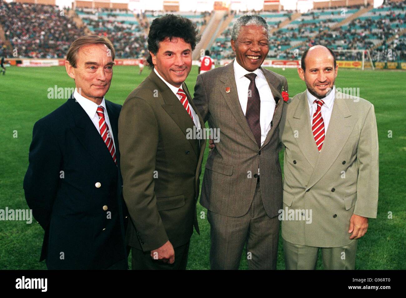 Arsenal Officials (L-R) Ken Friar, Managing Director, David Dein, Vice ...