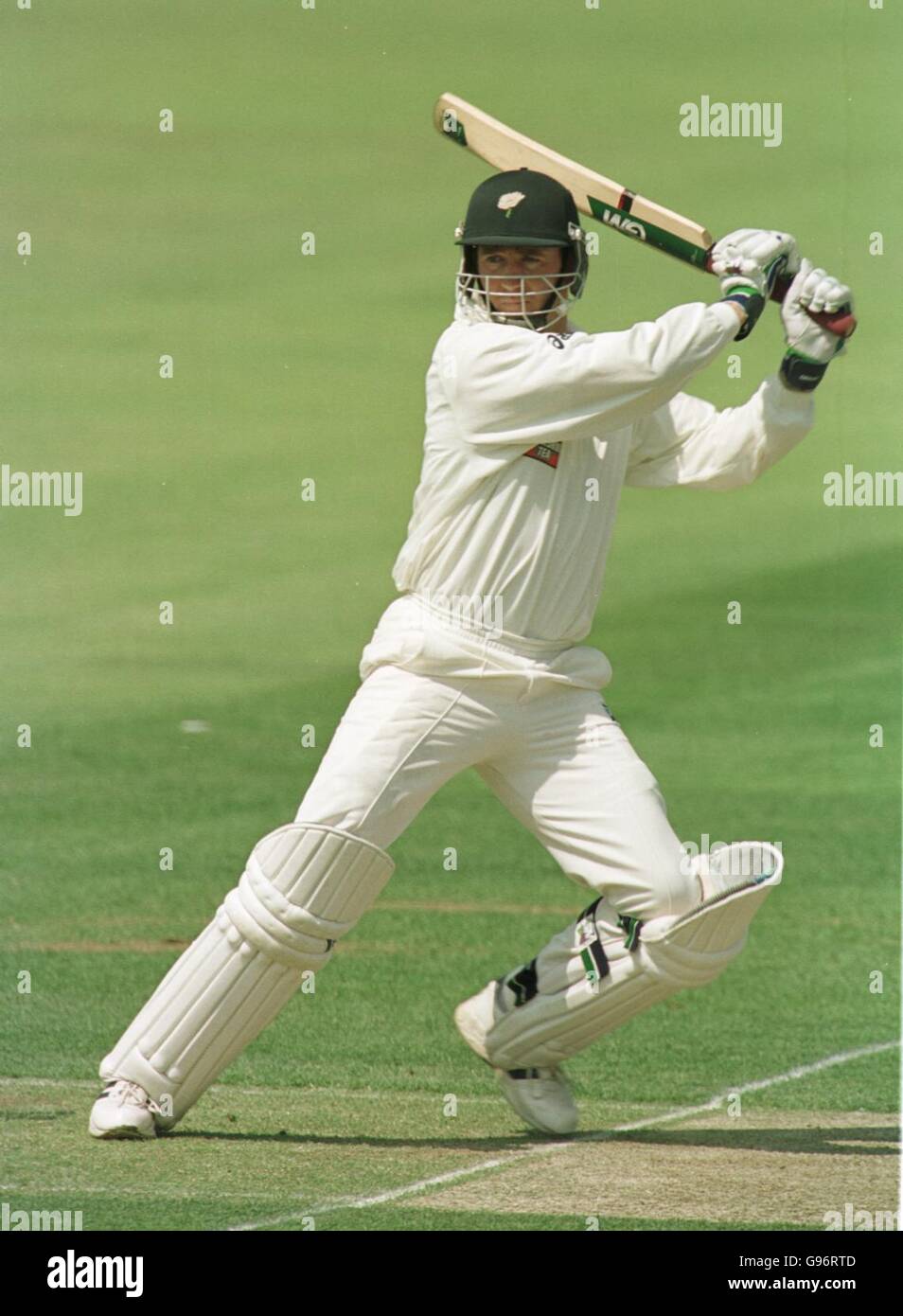 Yorkshire's Craig White hits a four on his way to fifty five and out ...