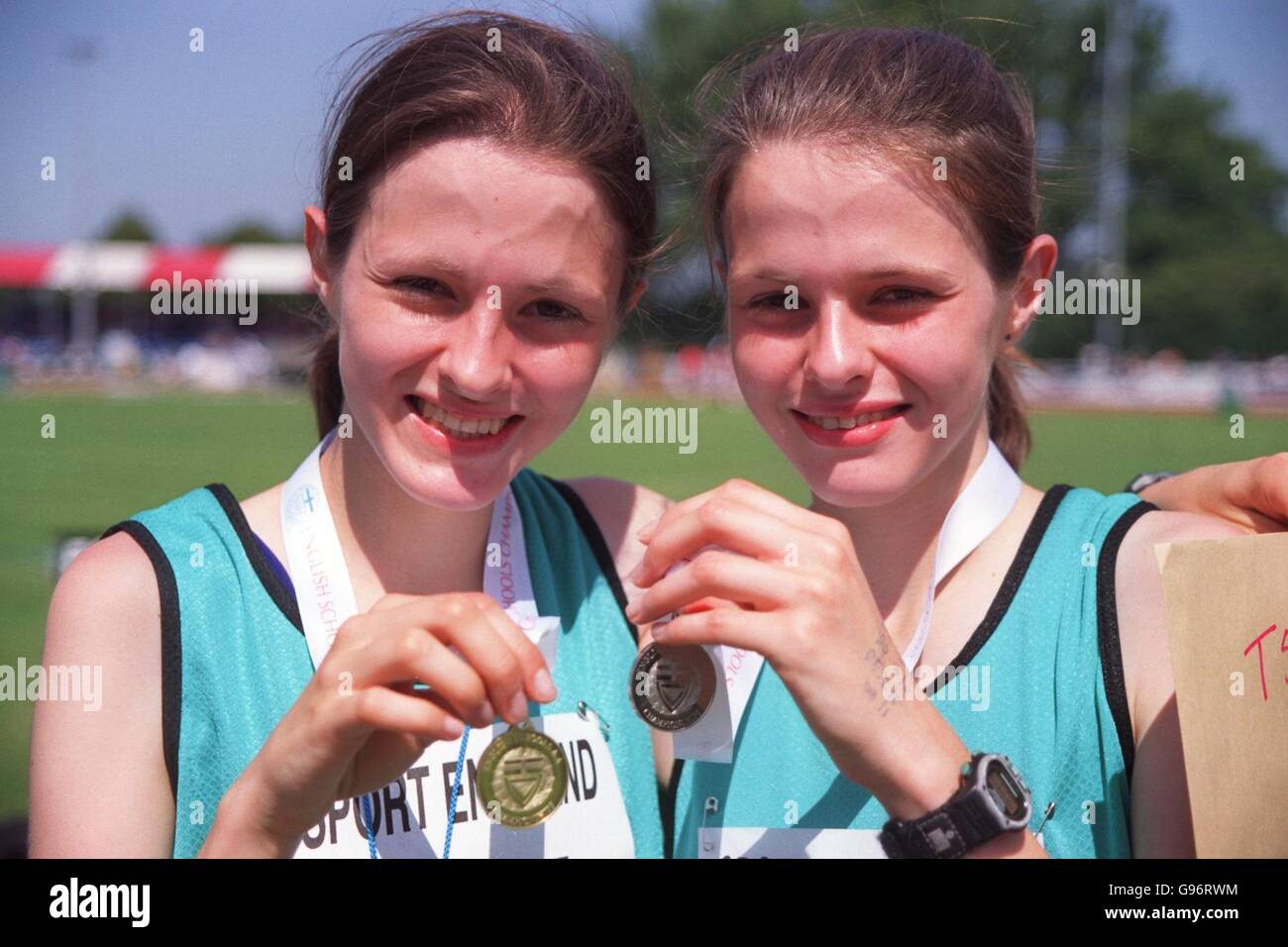 Sisters Jane Potter (left) and Juliet Potter (right) celebrate winning ...