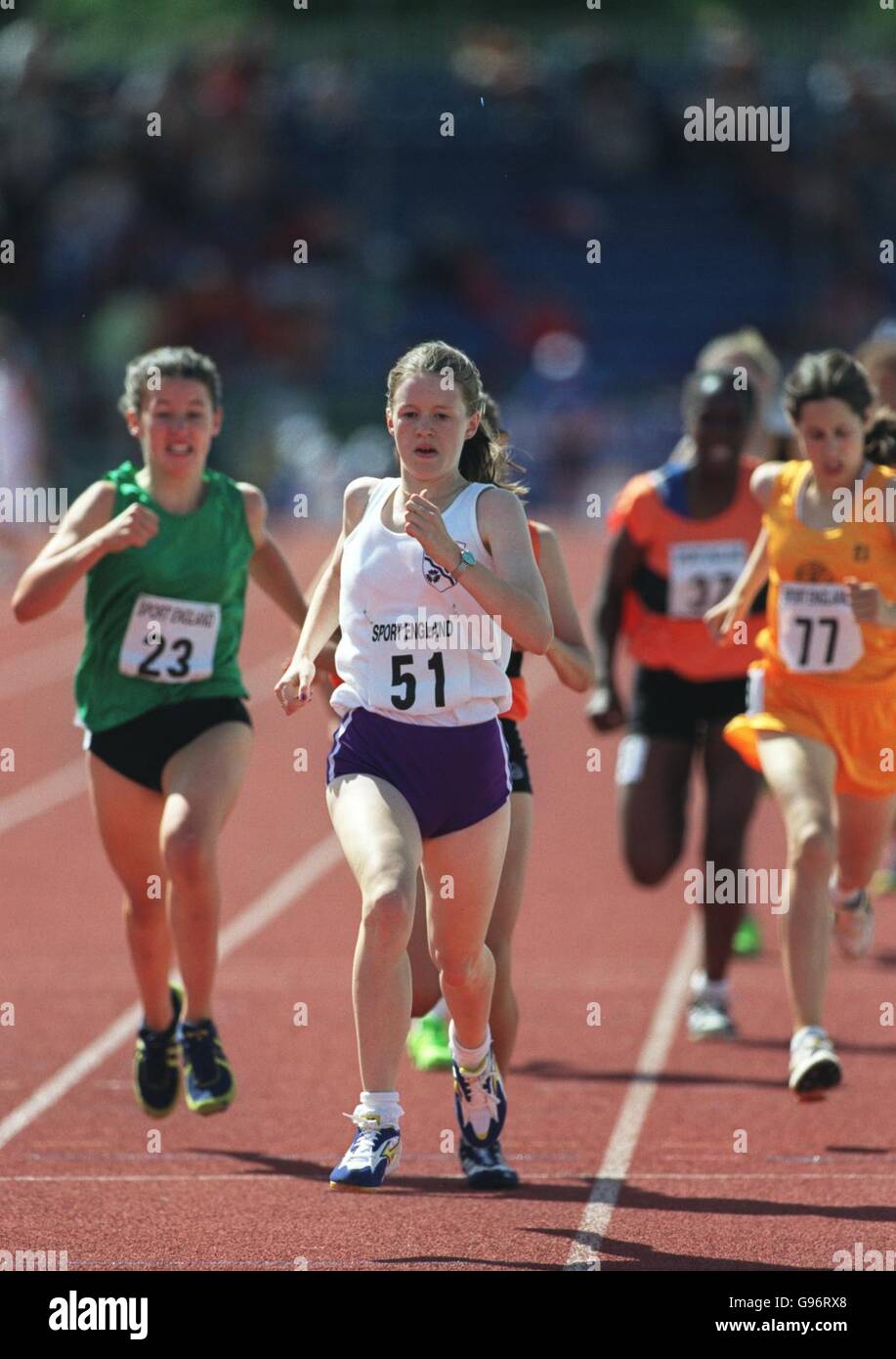 Emily Freeman, 18, from Mirfield near Leeds, with her Senior Girls 100m ...