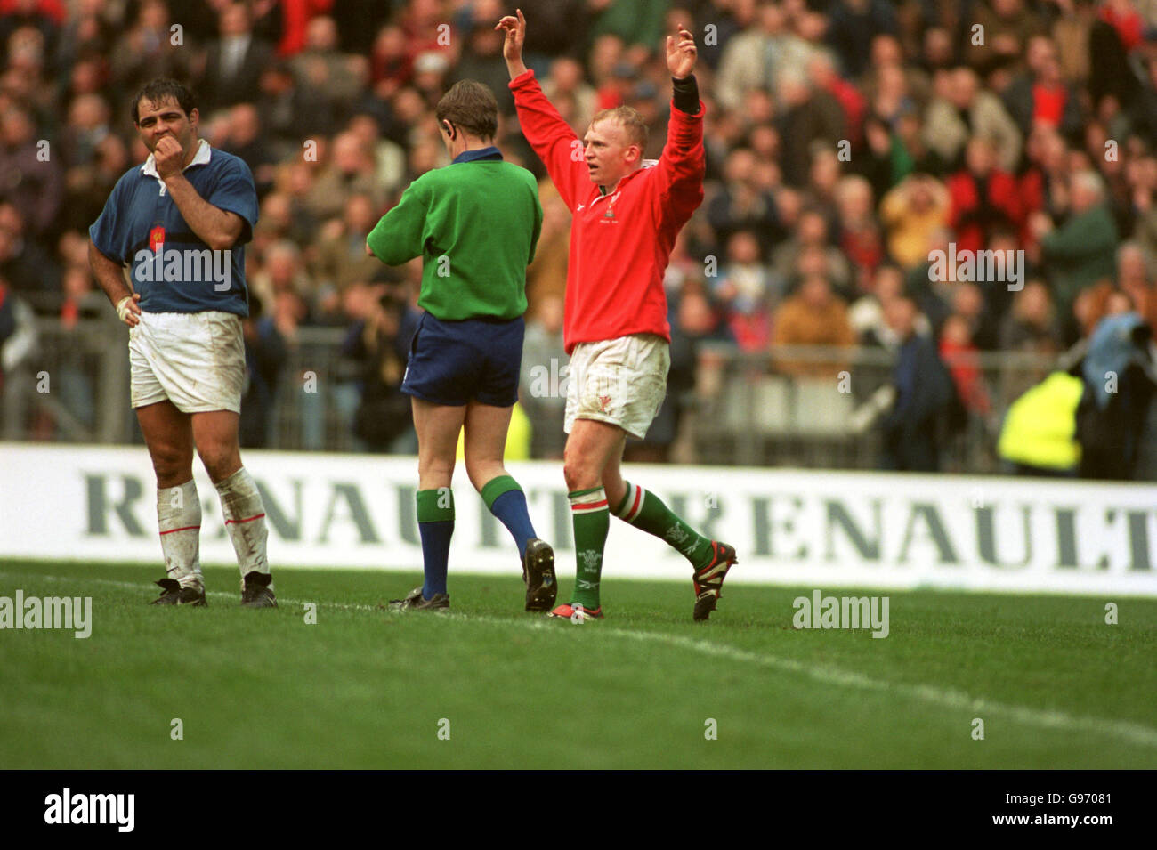 Waless neil jenkins celebrates at the end of the game hi-res stock ...