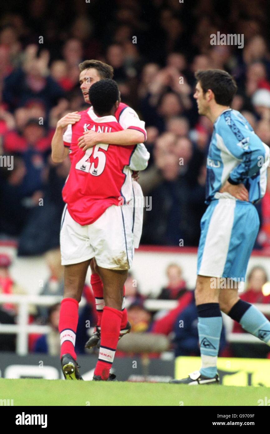 Arsenals marc overmars appreciation to kanu scoring second goal hi-res ... Arsenals marc overmars appreciation to kanu scoring second goal hi-res ...