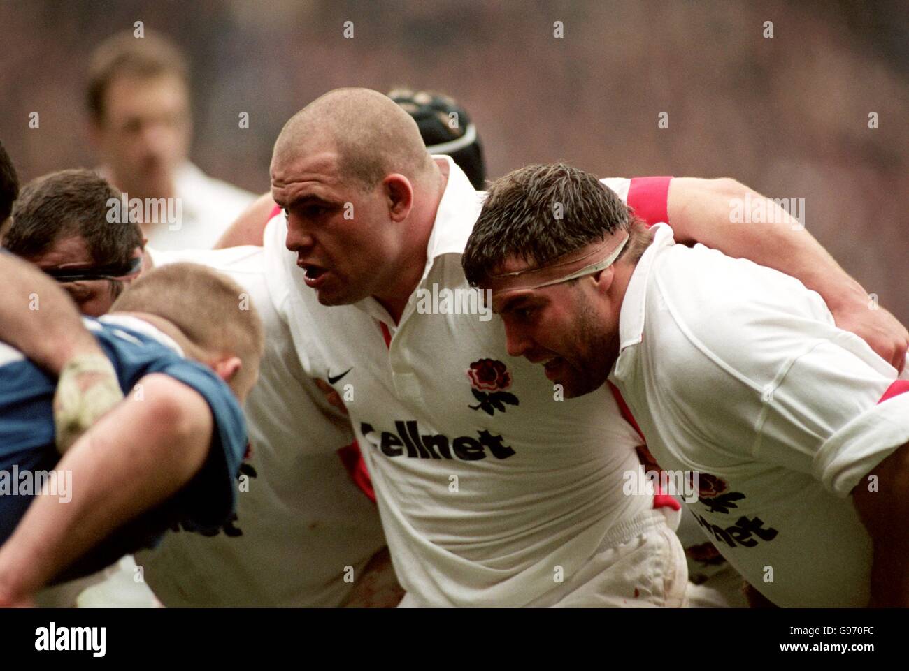 Englands front row darren garforth hi-res stock photography and images ...