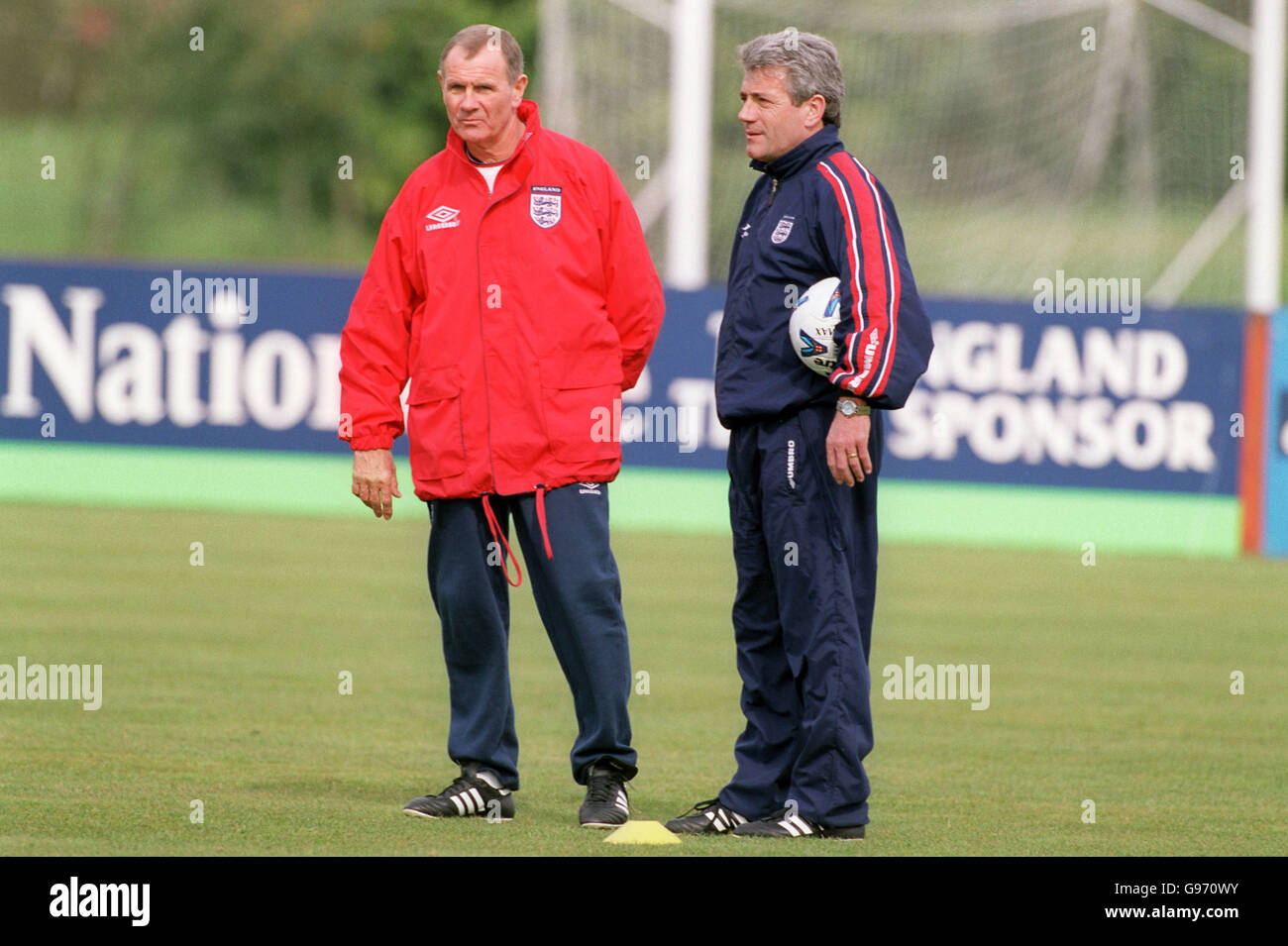 England Training - Bisham Abbey. Arthur Cox with England Manager Kevin ...