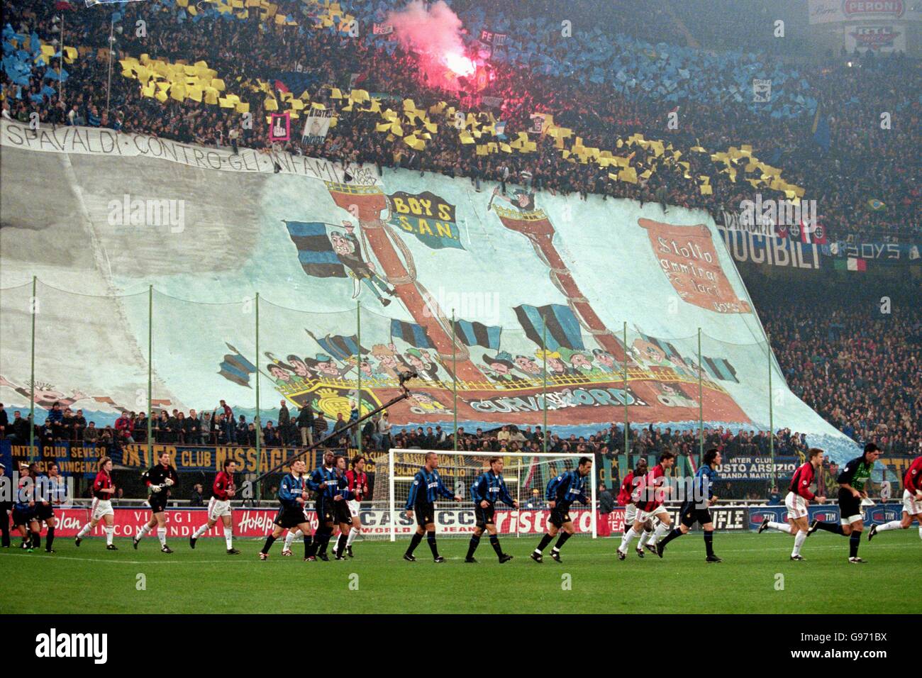 Italian Soccer - Serie A - Inter Milan v AC Milan. Inter Milan & AC ...