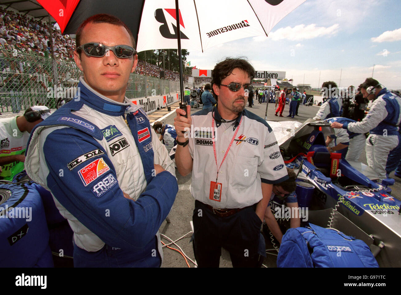 Minardi stands on grid before start race hi-res stock photography and ...