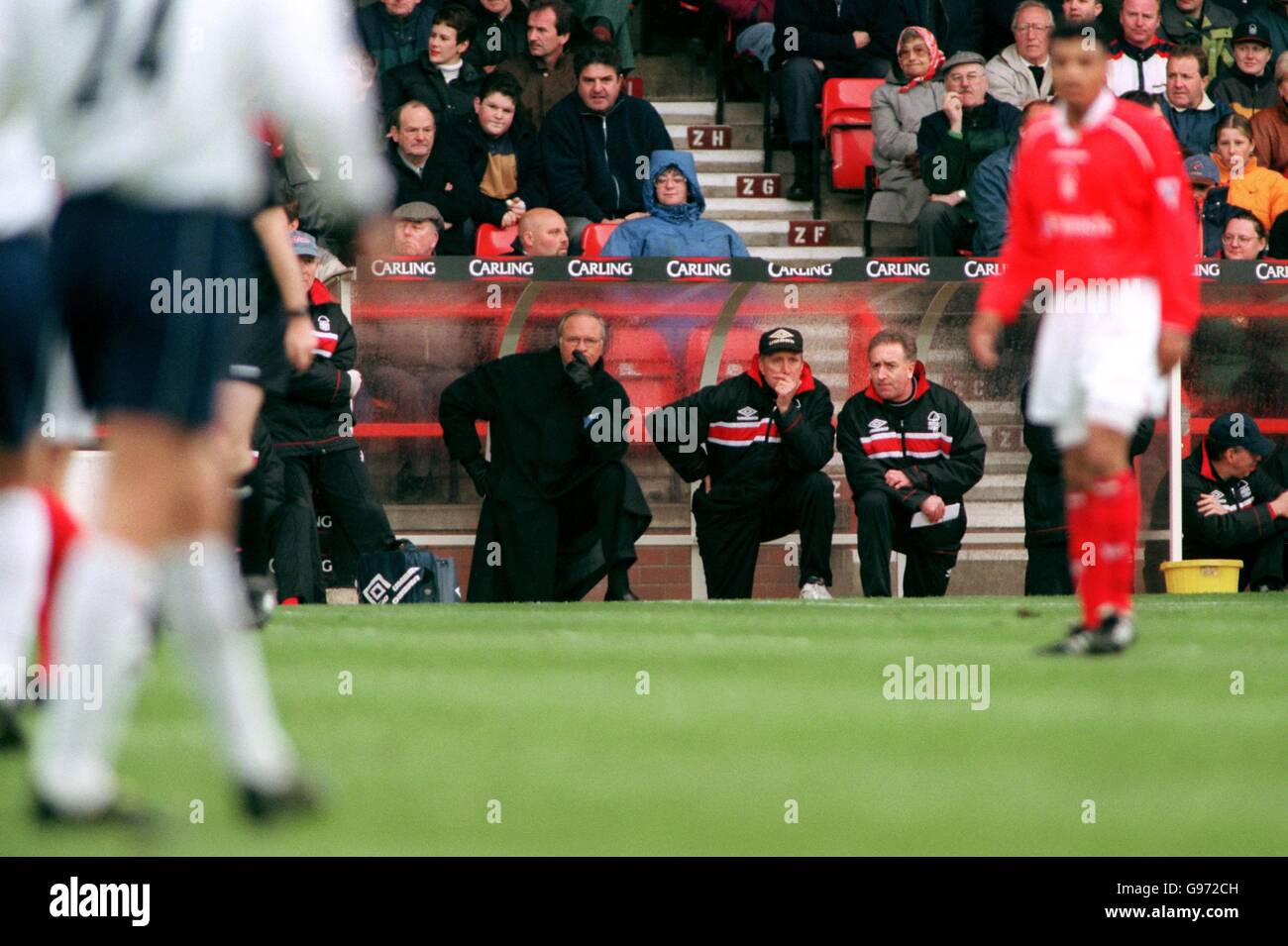 Nottingham forest manager ron atkinson left hi-res stock photography ...