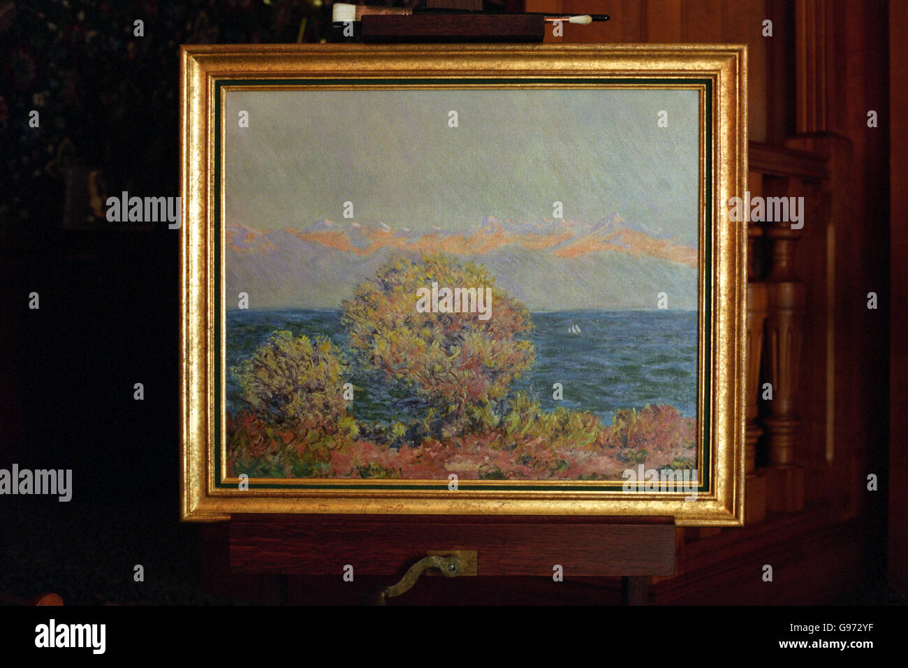 Painting by winston churchill in la mamounia hotel hi-res stock ...