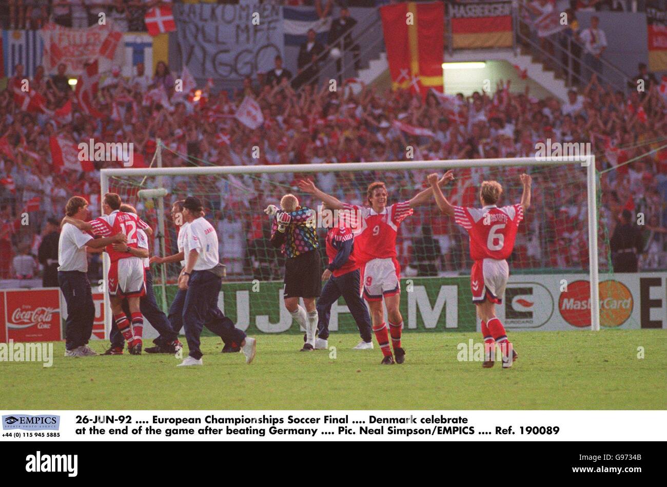 Soccer european championships final germany v denmark ullevi hi-res ...