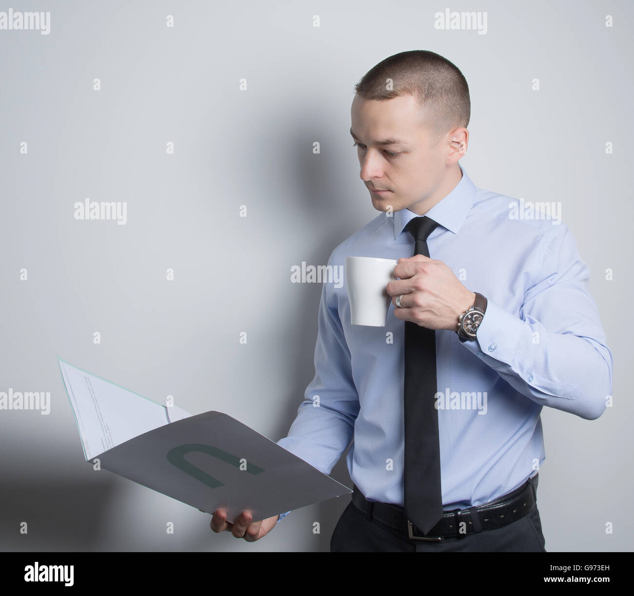 office worker during work Stock Photo - Alamy