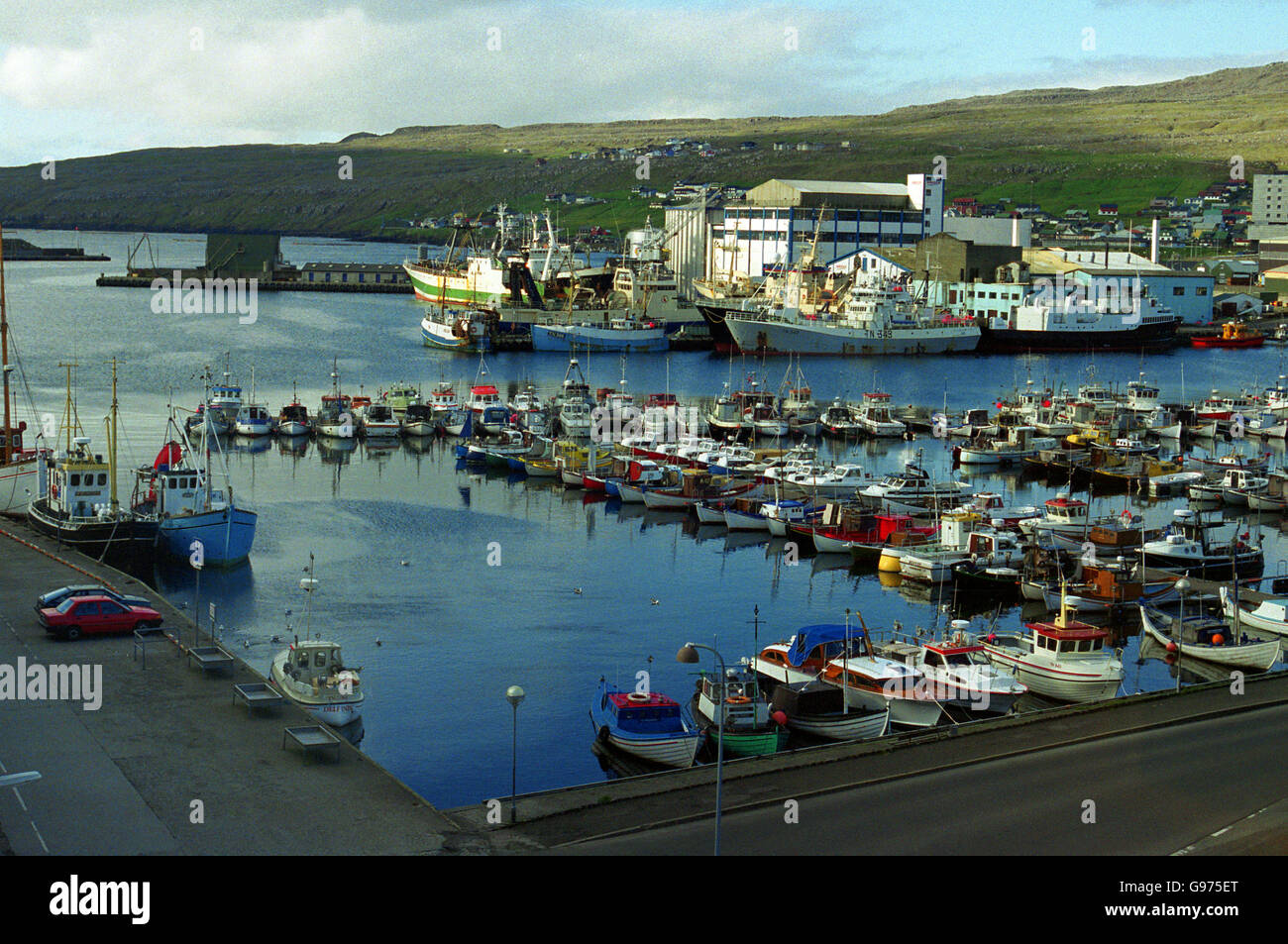 The harbour by the svangaskard stadium hi-res stock photography and ...