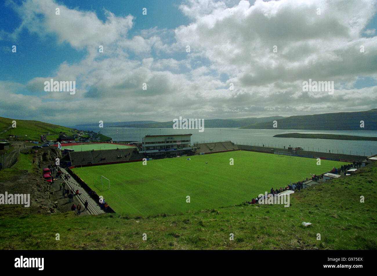 The harbour by the svangaskard stadium hi-res stock photography and ...