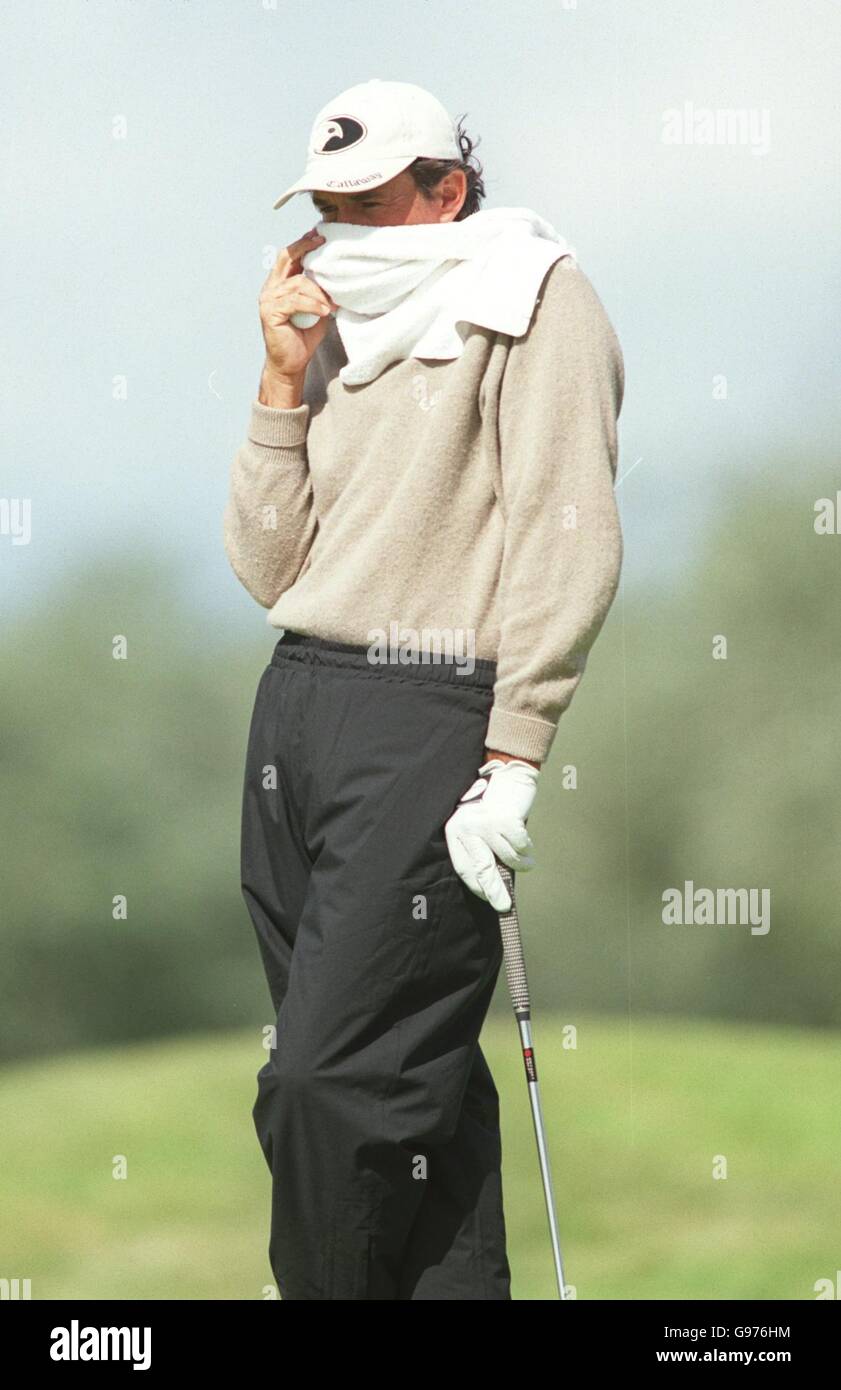 Paraguays carlos franco wraps up against the cold hi-res stock ...