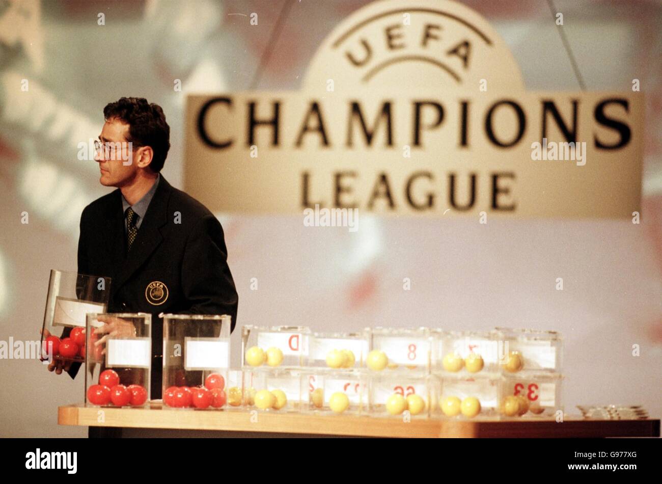 Champions league draw balls hi-res stock photography and images - Alamy