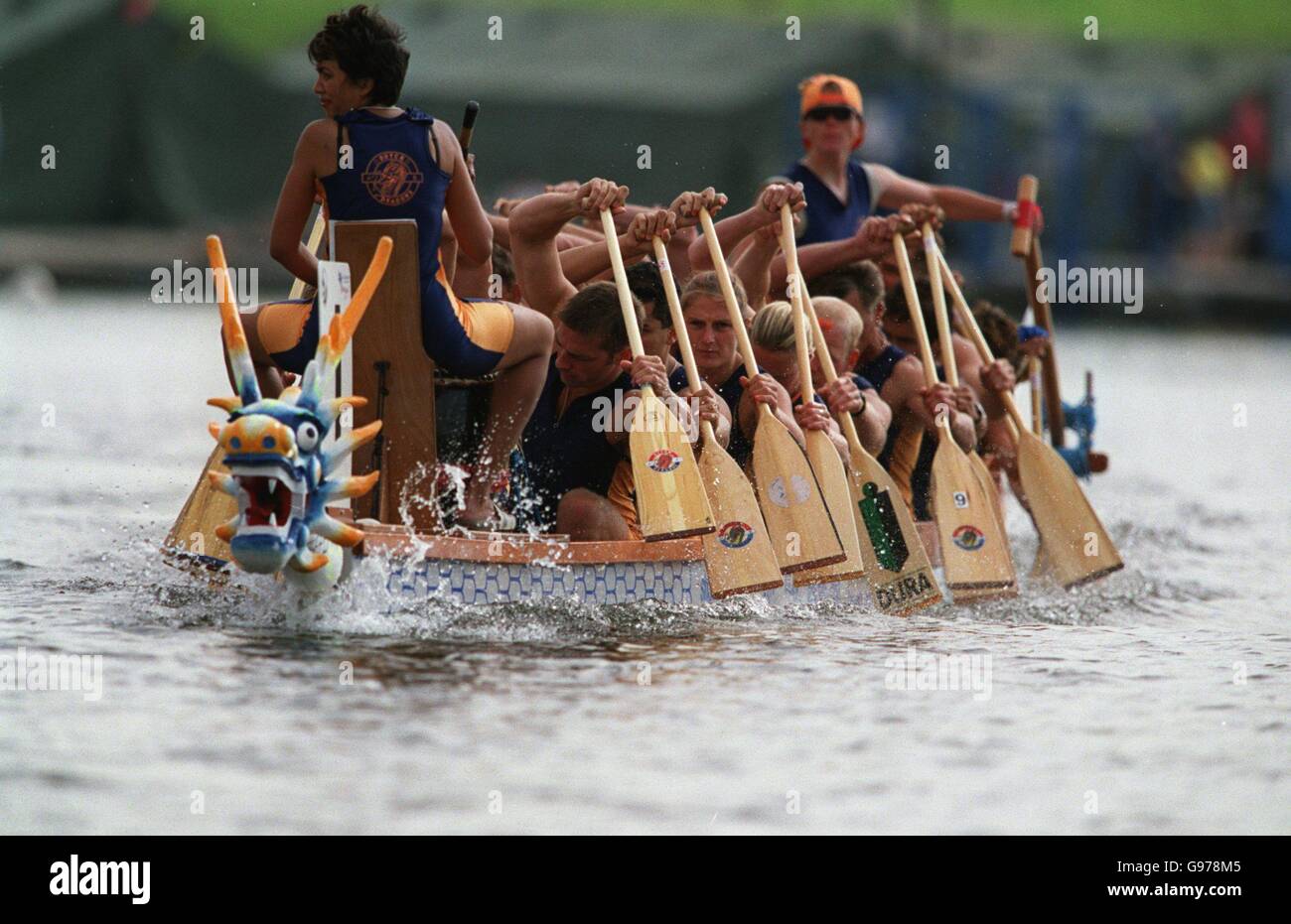 Dragon Boat Racing - World Championships. The Dutch team Stock Photo ...