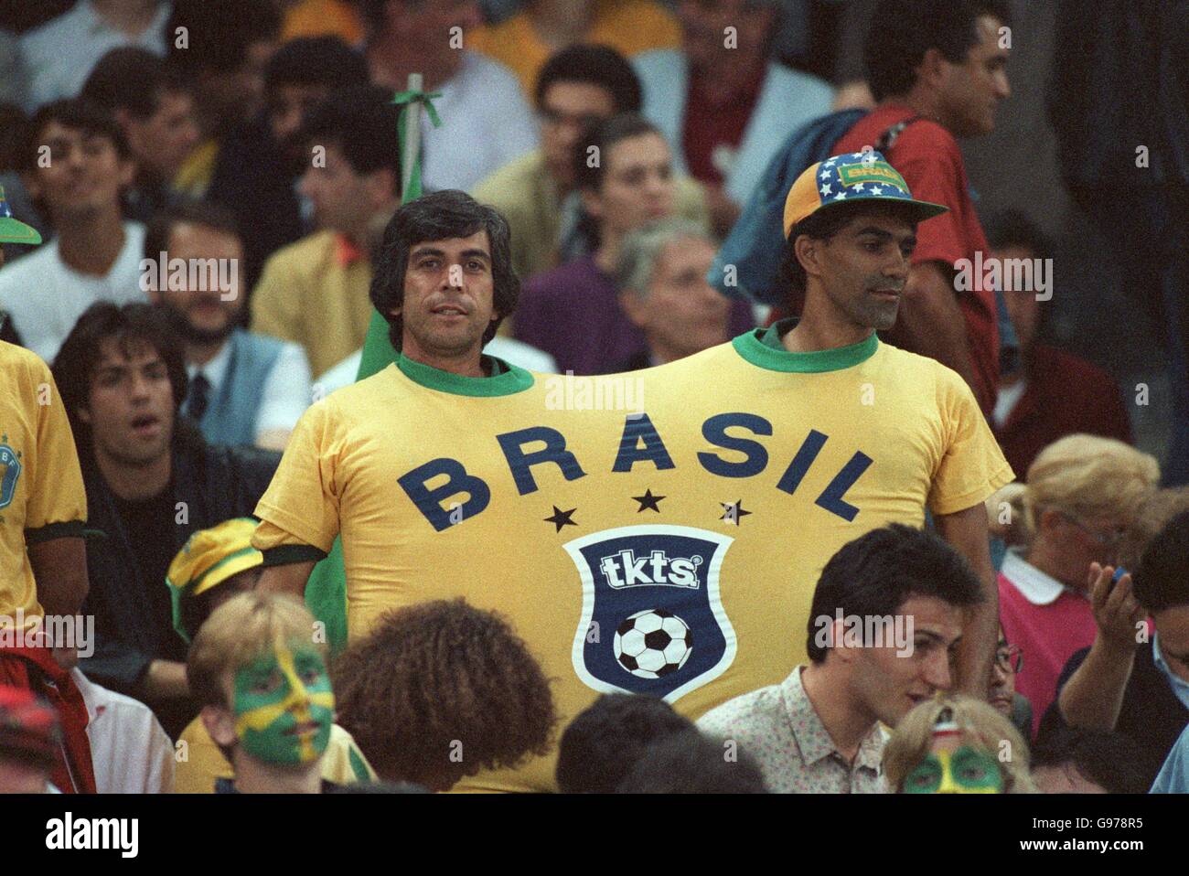 Soccer - World Cup Italia 90 - Group C - Brazil v Sweden Stock Photo ...