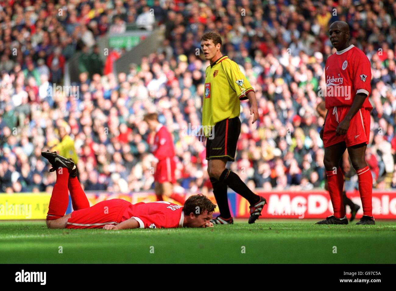 Liverpools robbie fowler rues a missed chance hi-res stock photography ...