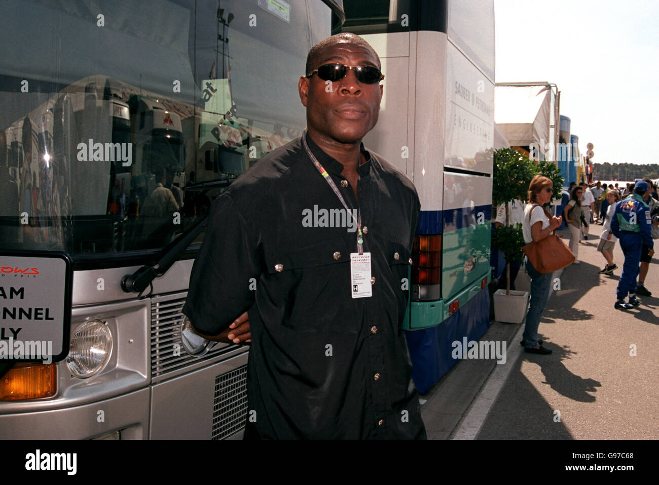 Former world heavyweight boxing champion frank bruno at hockenheim hi ...