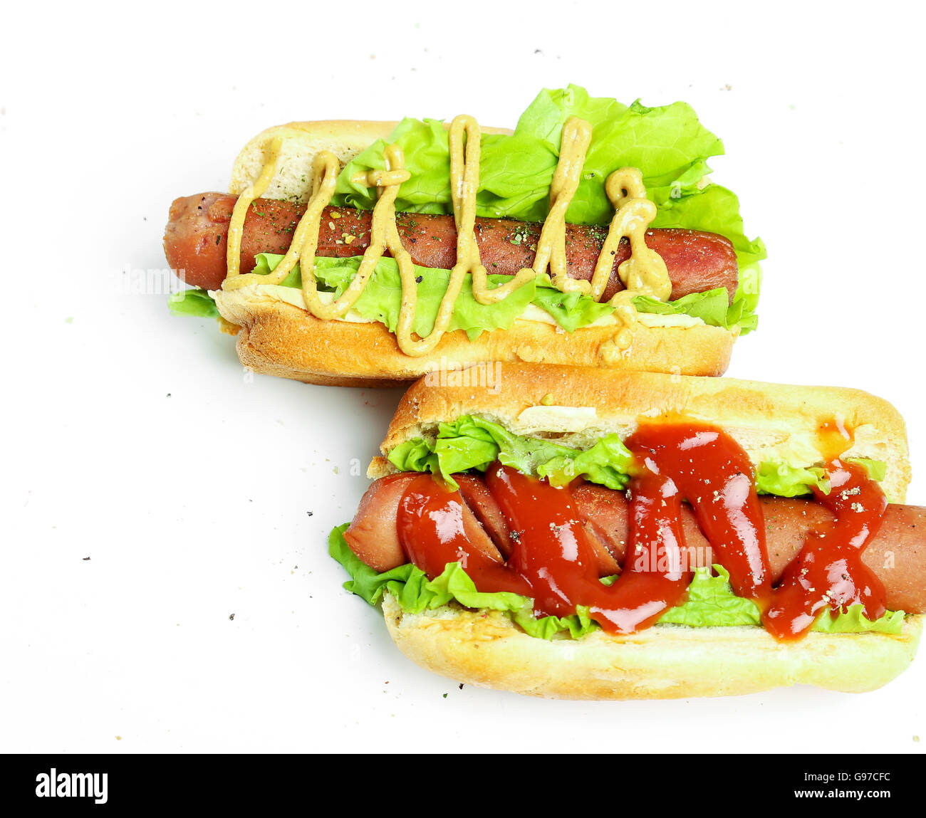 Classic hot dog Cut Out Stock Images & Pictures - Alamy