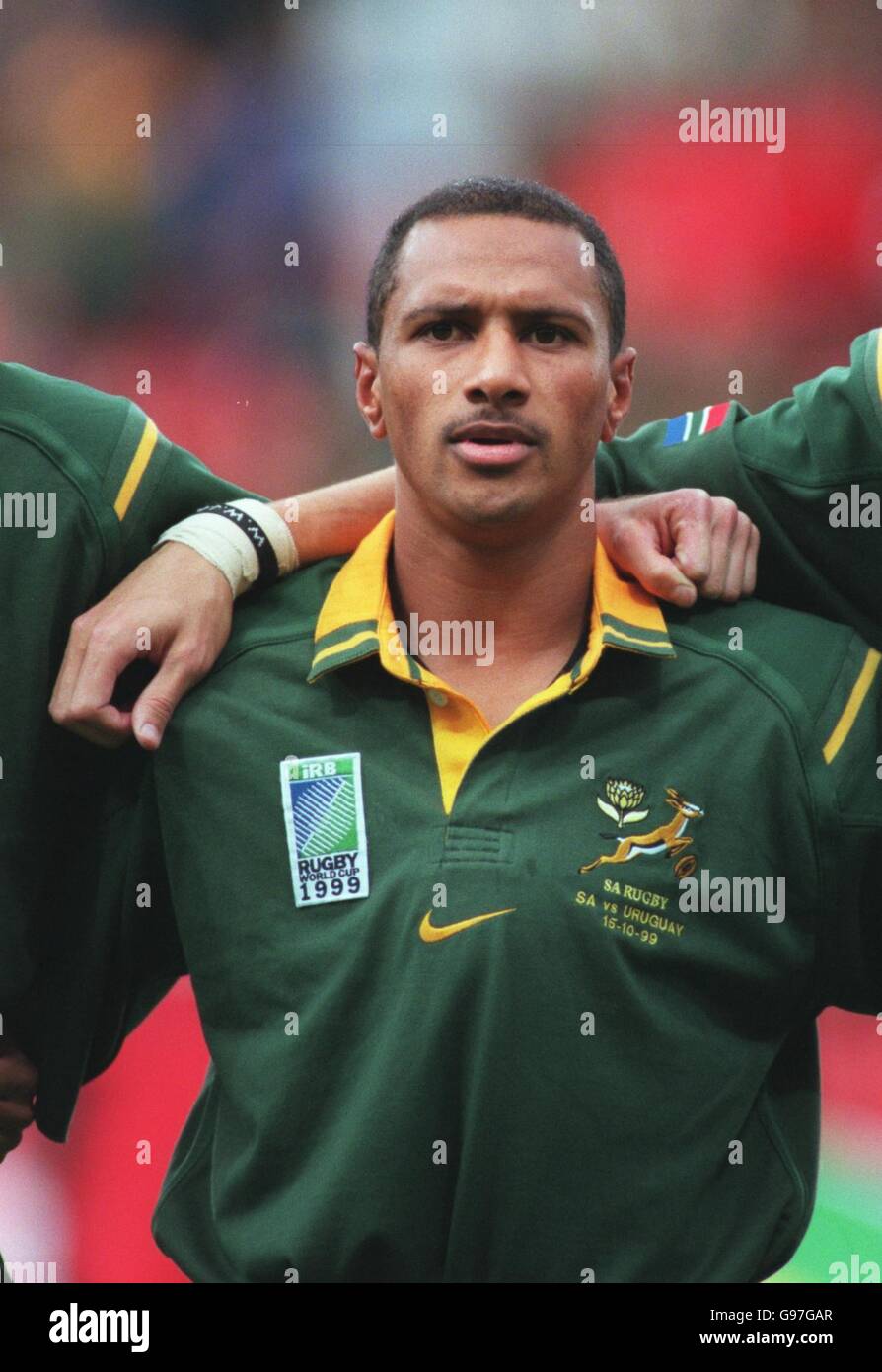 Rugby union rugby world cup 99 pool south africa uruguay hi-res stock ...