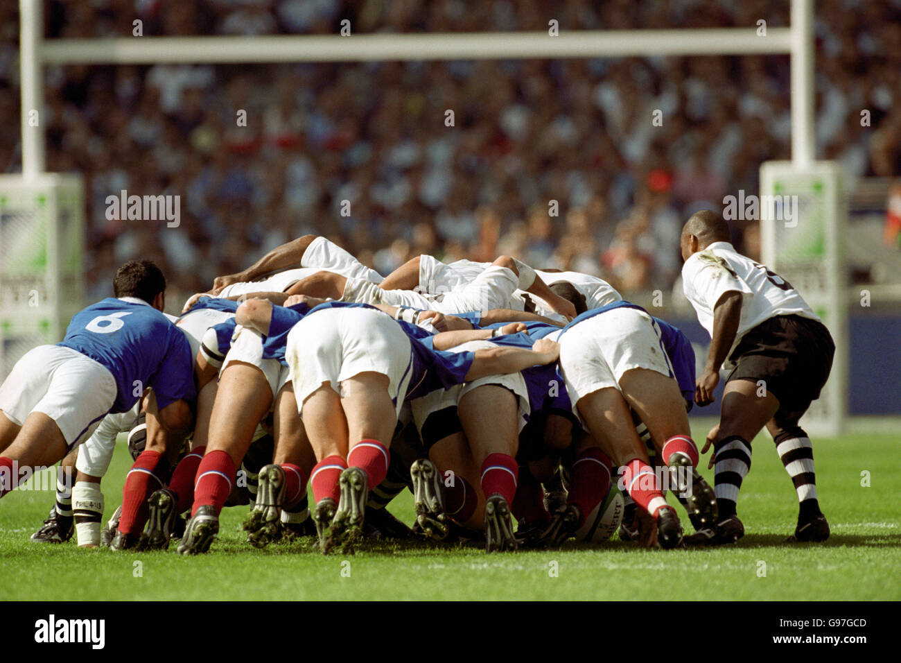 Rugby union rugby world cup 99 pool france fiji hi-res stock ...