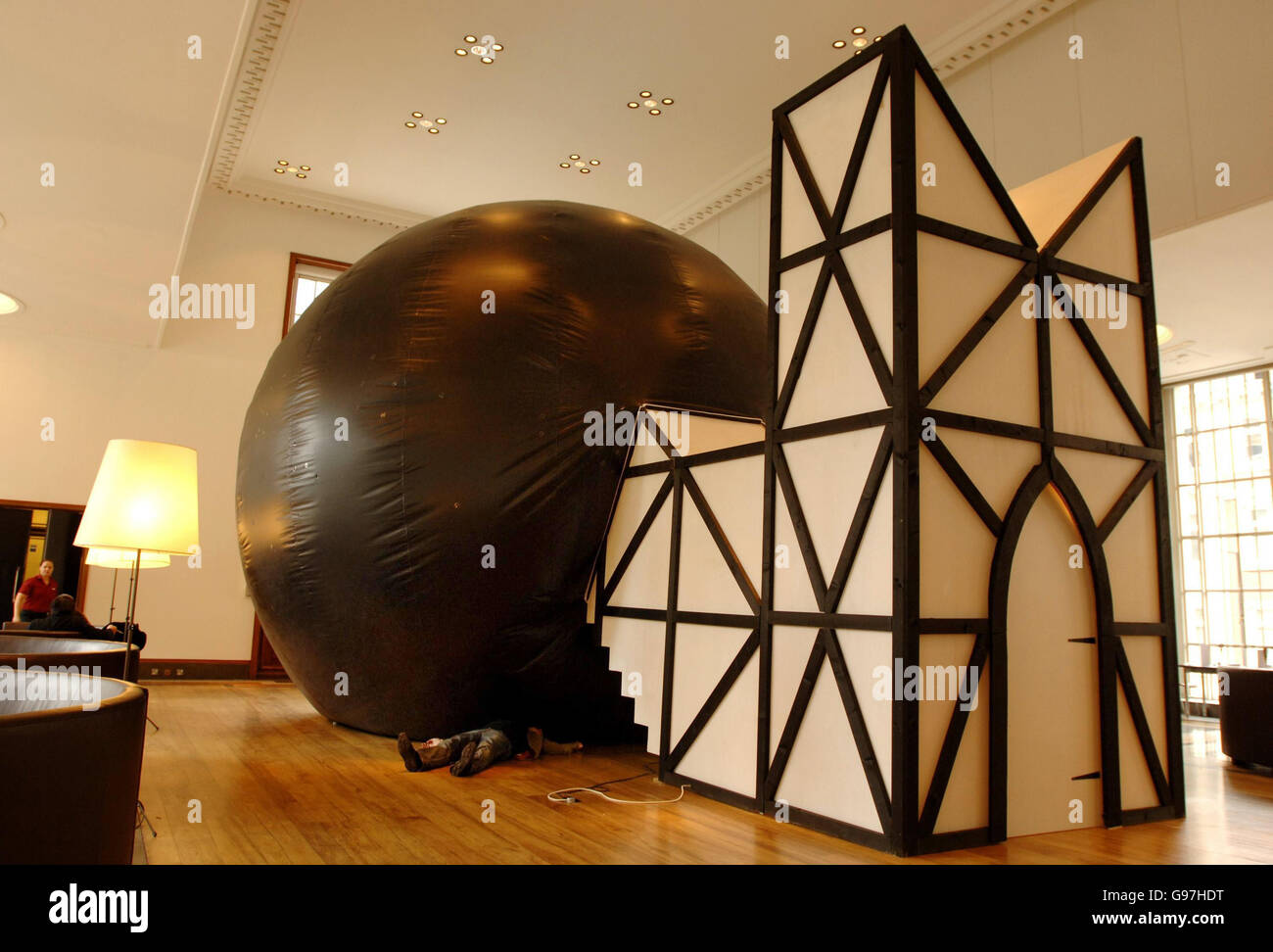 An 8 metre inflatable folly, the world's first, installed Wednesday ...