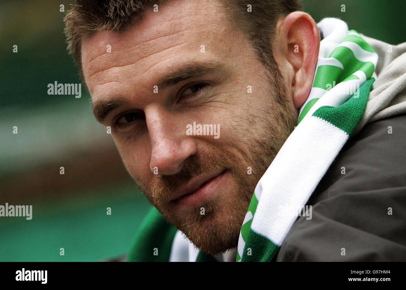 Celtic player stephen macmanus during a photo call at celtic park hi ...