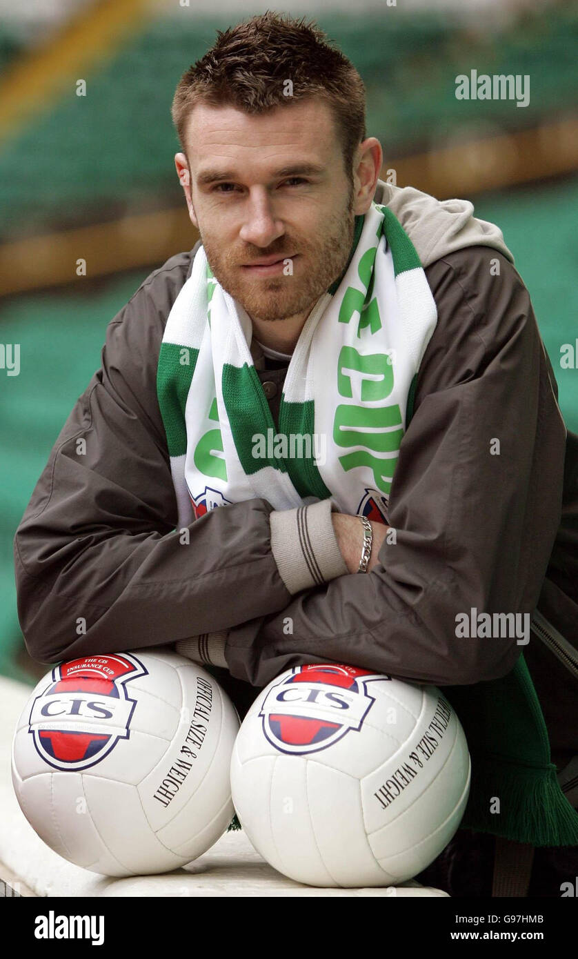 Celtic player stephen macmanus during a photo call at celtic park hi ...