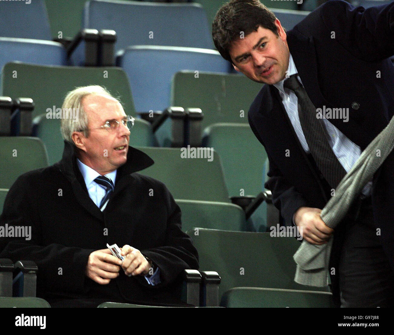 England manager Sven Goran Eriksson (L) with Football Association's ...