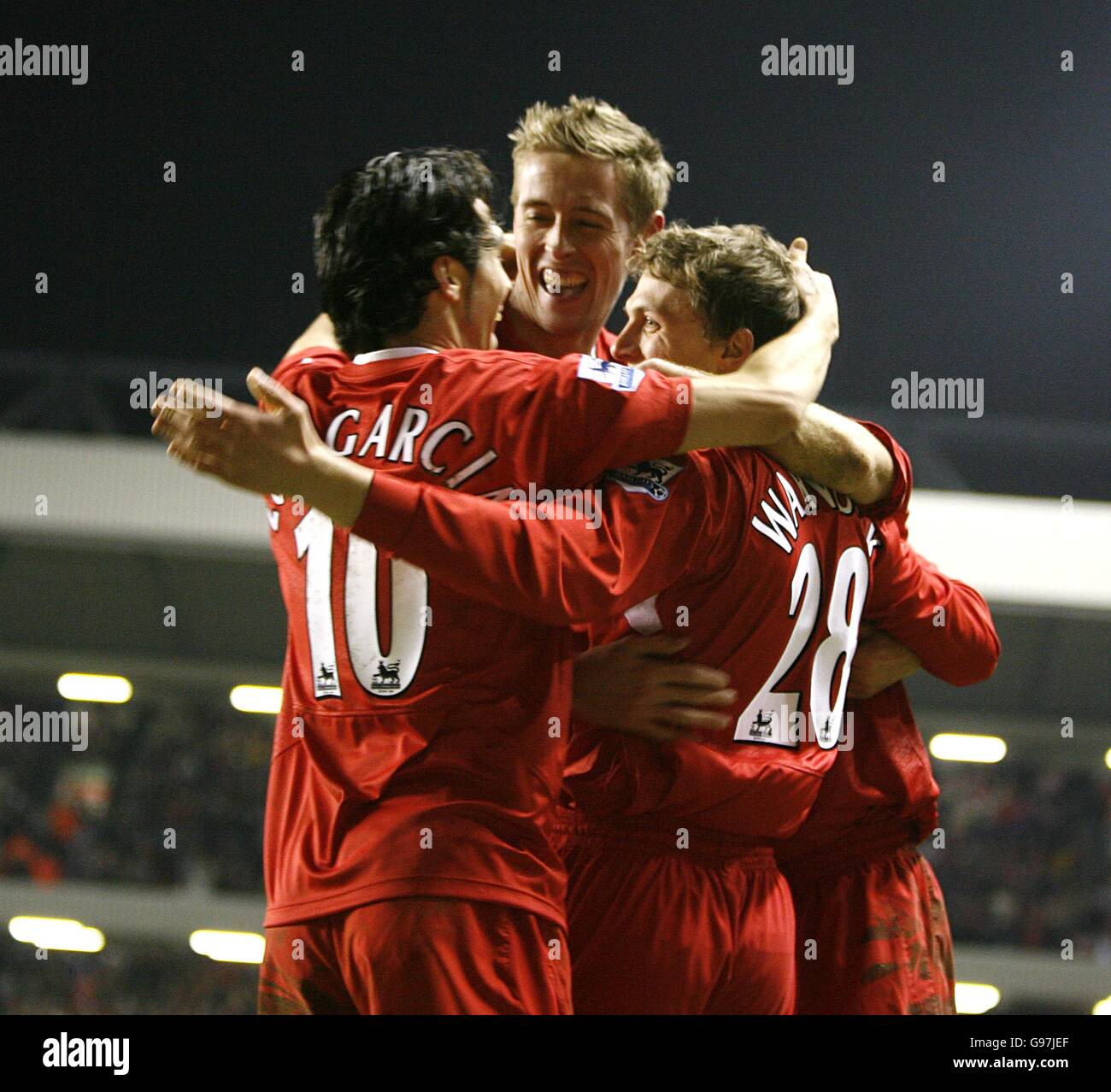 Peter crouch and stephen warnock hi-res stock photography and images ...