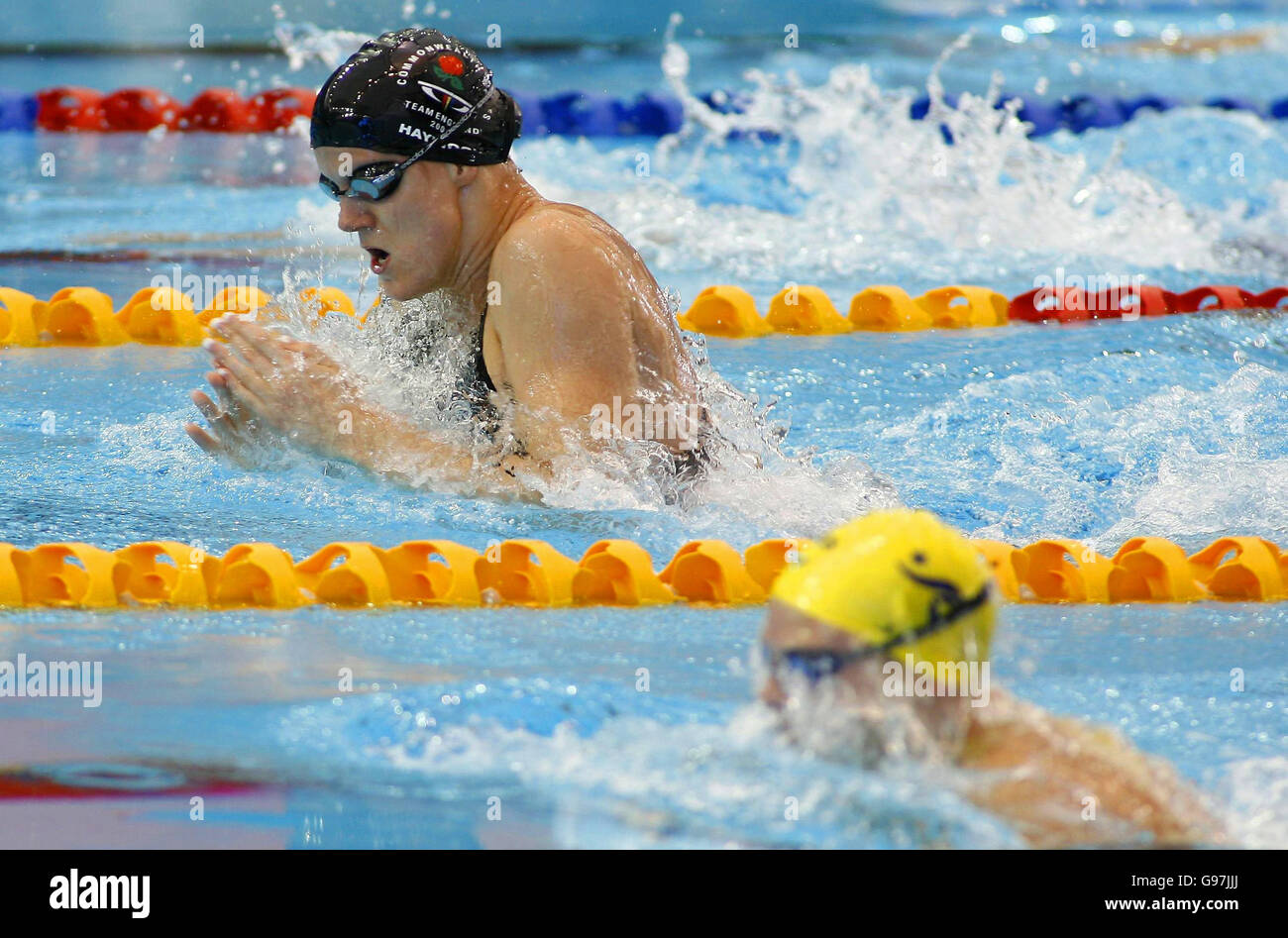 England's Kate Haywood competes in the Women's 50 metres Breaststroke ...