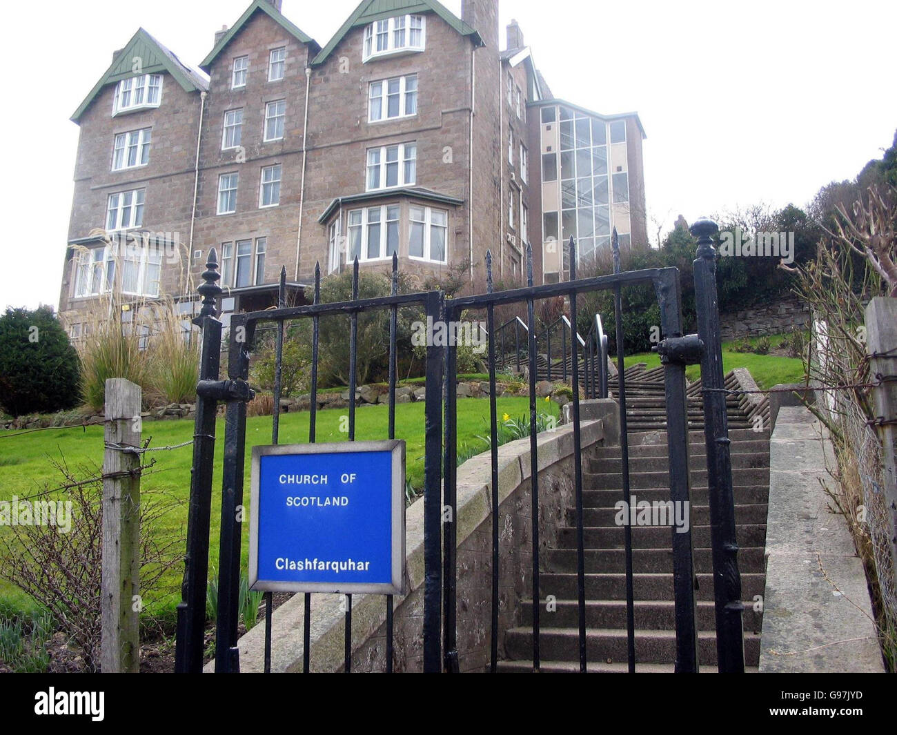 The exterior of Clashfarquhar House in Stonehaven, Aberdeenshire ...