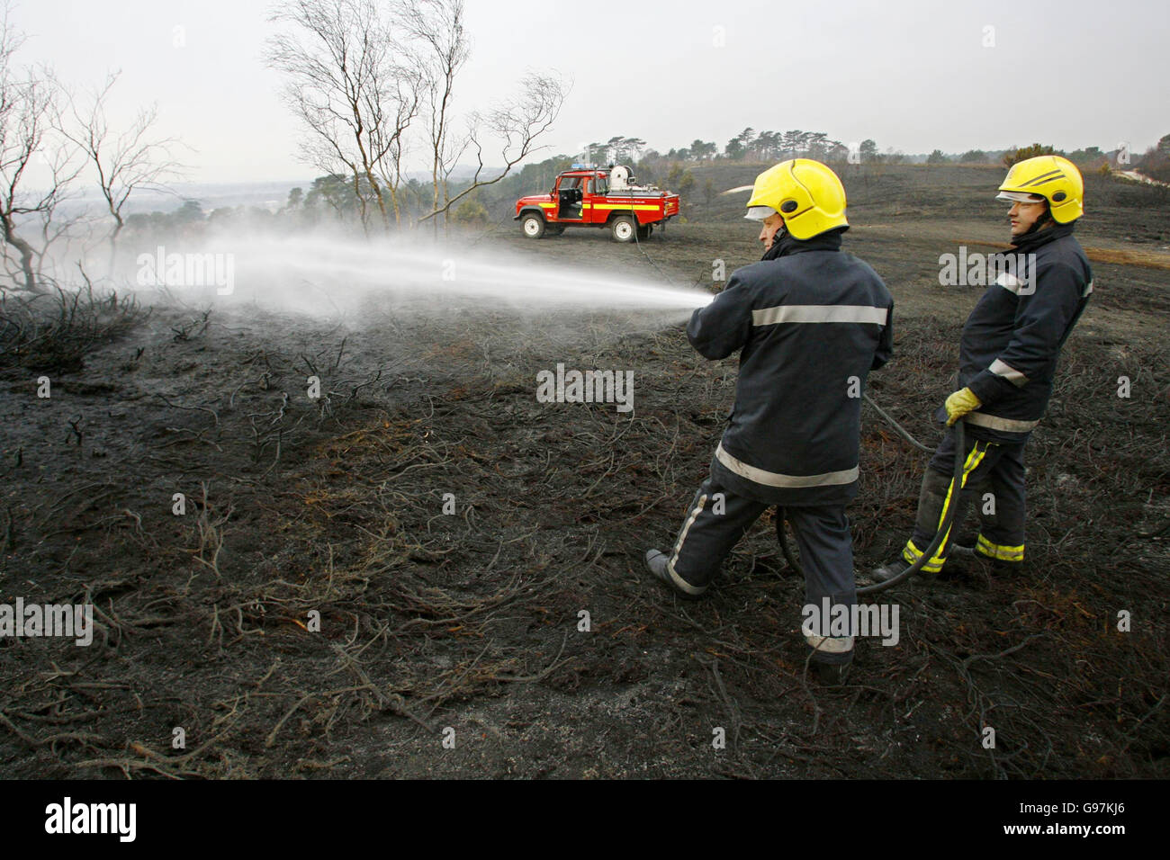 Canford heath fire hi-res stock photography and images - Alamy