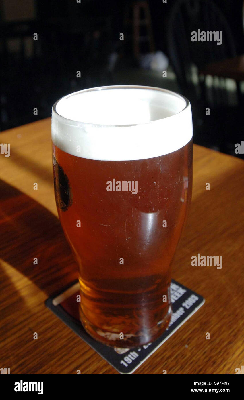 A pint of beer in a pub in chepstow hi-res stock photography and images ...