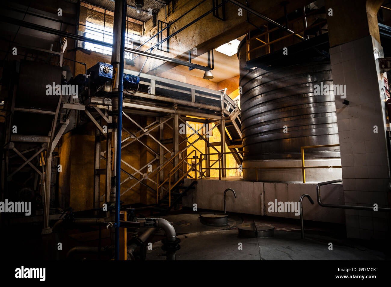 Copper pot at Jose Cuervo tequila distillery, Tequila, Jalisco, Mexico ...