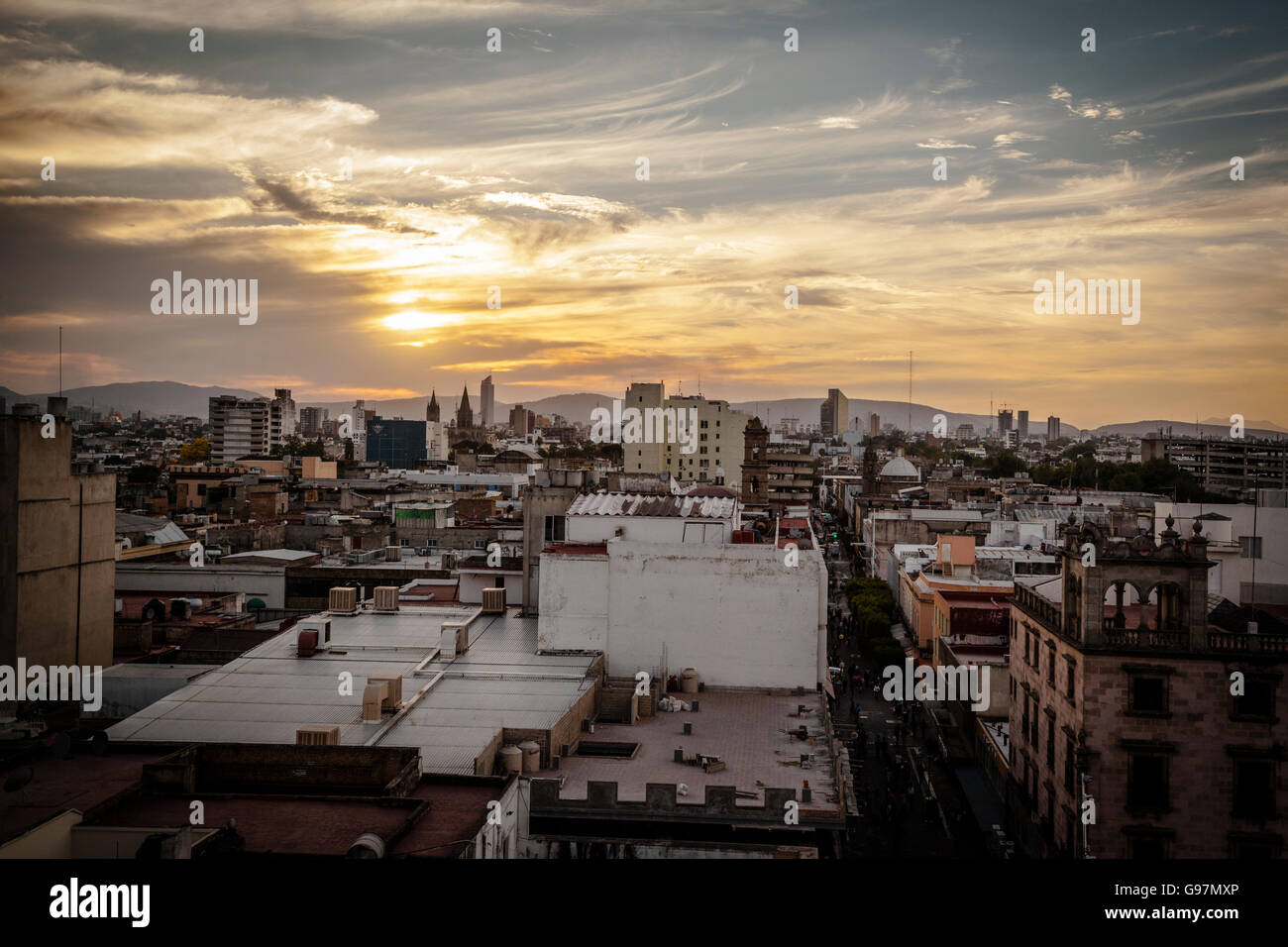 Aerial view of the Guadalajara streets, Jalisco, Mexico Stock Photo - Alamy