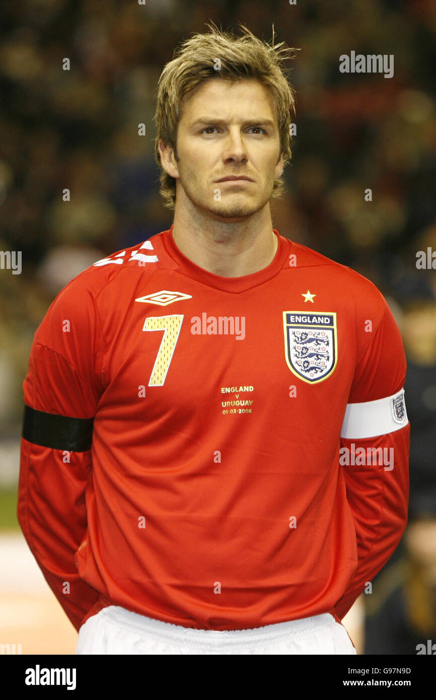 David Beckham ahead of the friendly International match against Uruguay ...