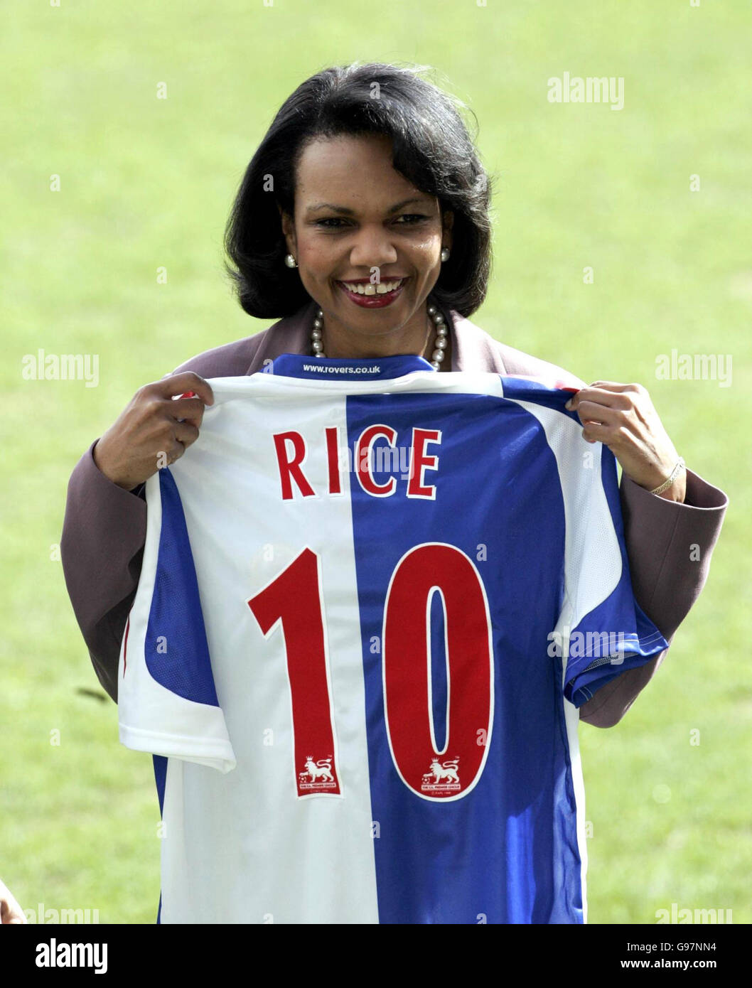 Condoleezza Rice UK Visit Stock Photo - Alamy