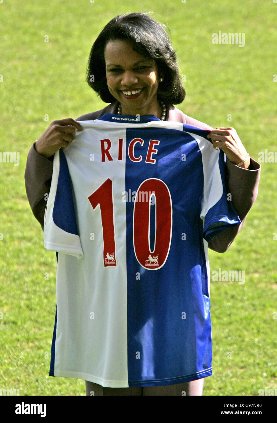 Condoleezza Rice UK Visit Stock Photo - Alamy