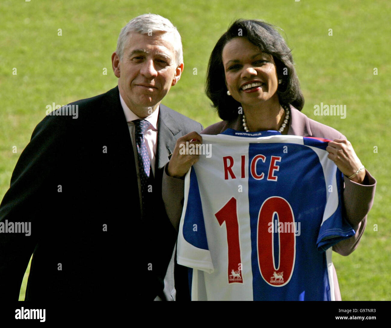 Condoleezza Rice UK Visit Stock Photo - Alamy