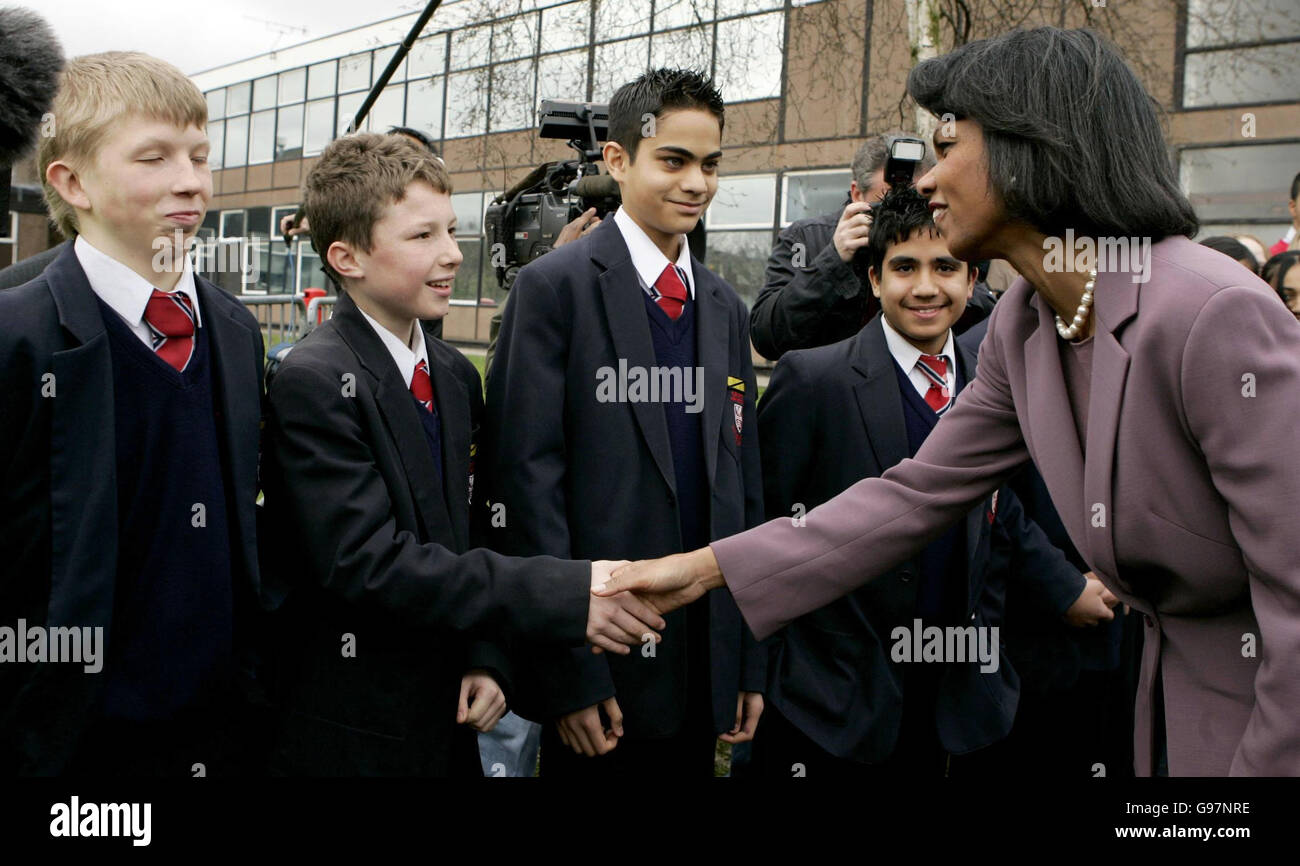 Condoleezza Rice UK Visit Stock Photo - Alamy