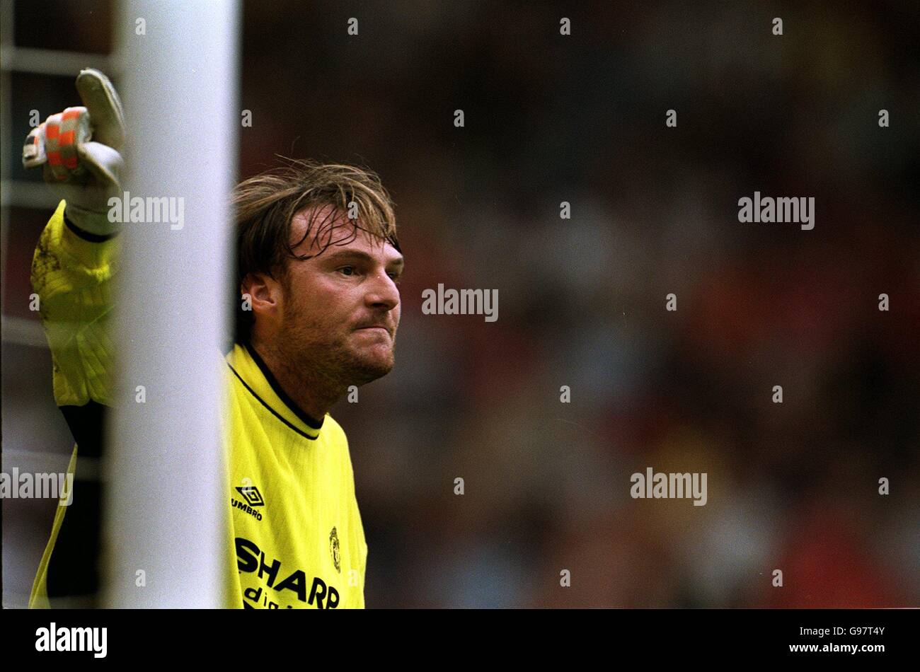 Massimo Taibi the new goalkeeper of Manchester United Stock Photo - Alamy