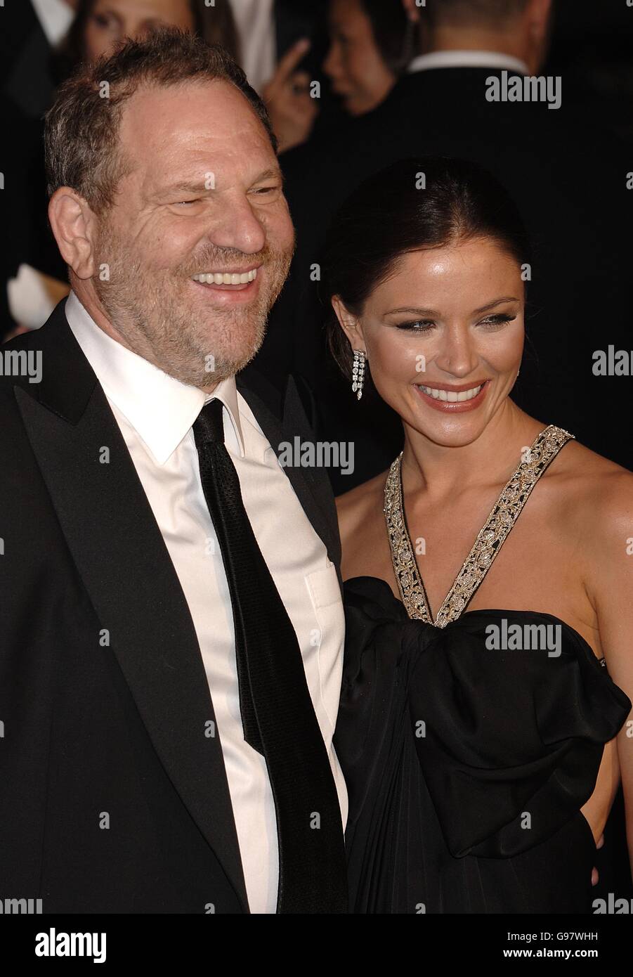 (L-R) Harvey Weinstein and Georgina Chaplin arrive on the red carpet ...