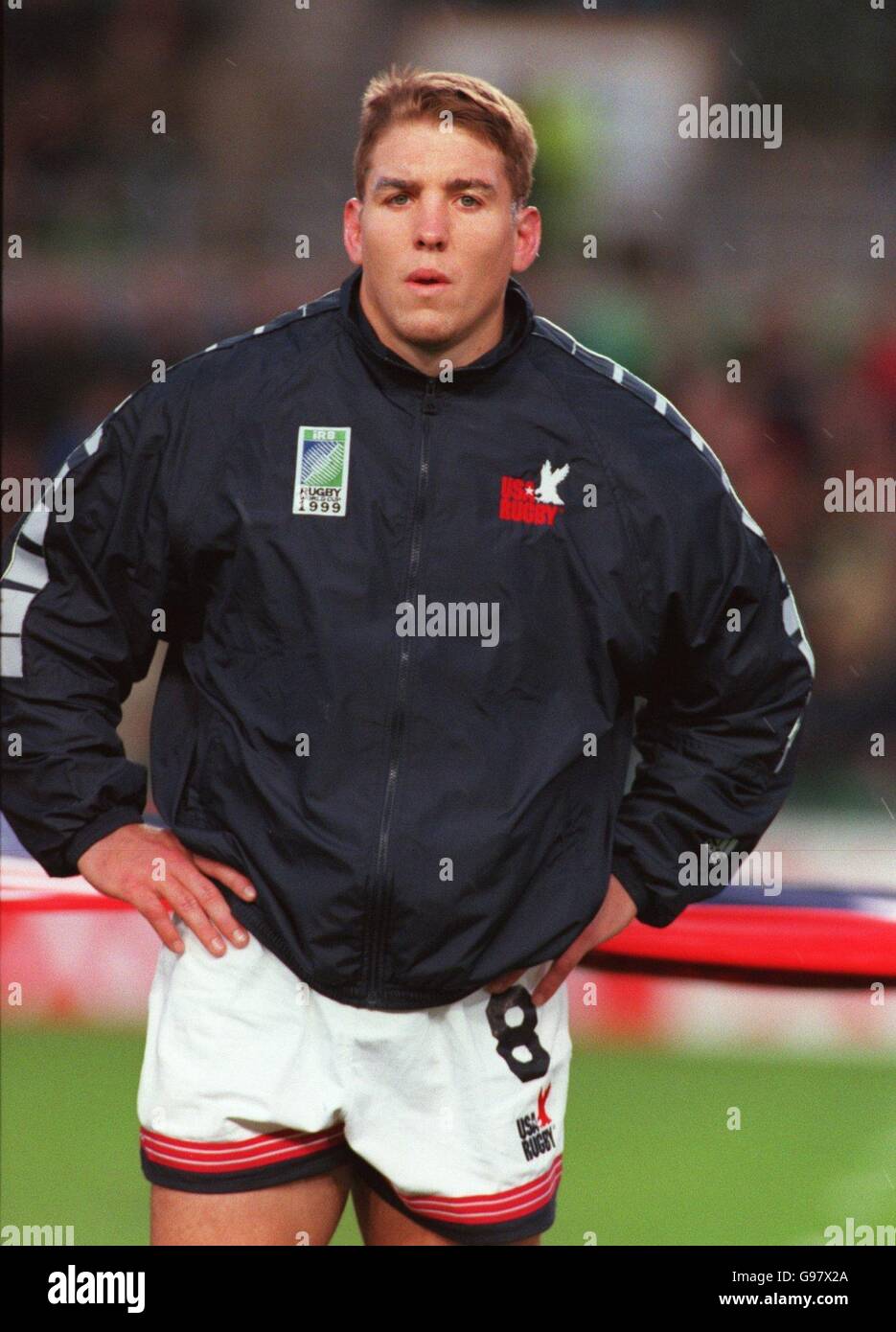 Rugby Union - Rugby World Cup 99 - Pool E - Ireland v USA. Dan Lyle ...