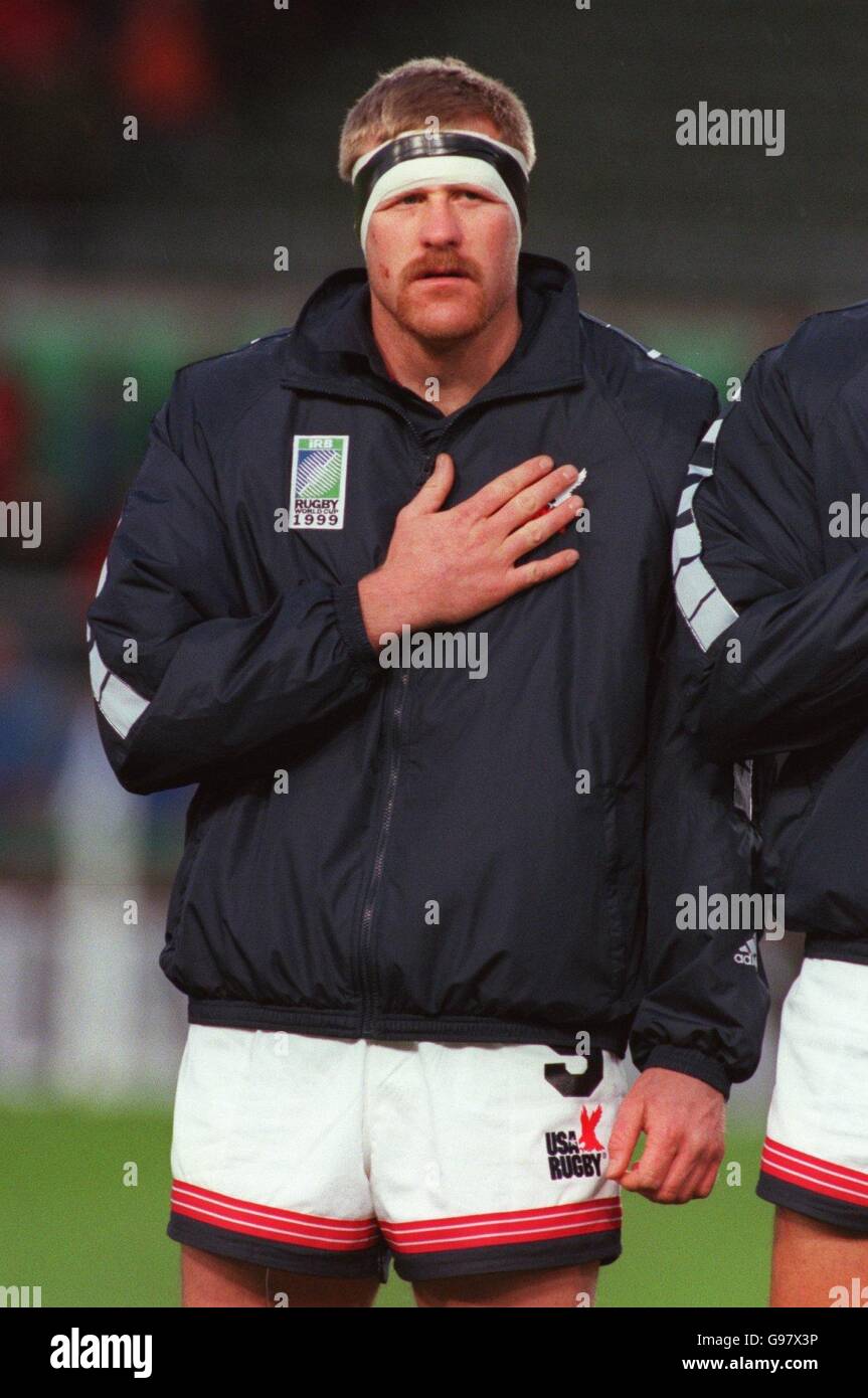 Rugby Union - Rugby World Cup 99 - Pool E - Ireland v USA. Alec Parker ...