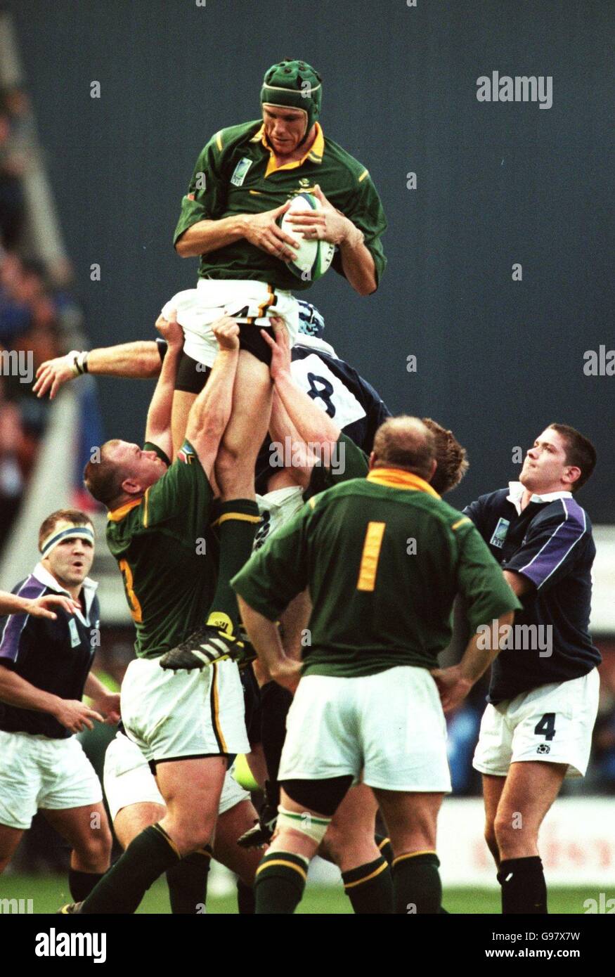Rugby Union - Rugby World Cup 99 - Pool A - South Africa v Scotland ...