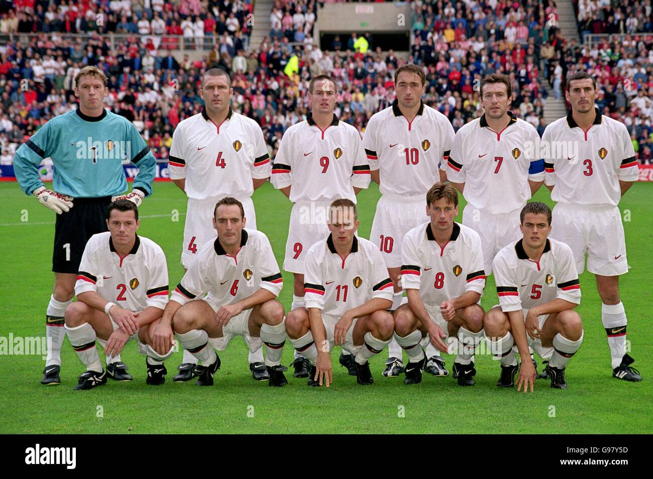 Belgium team group L-R Back Row: Geert De Vlieger, Eric Van Meir ...