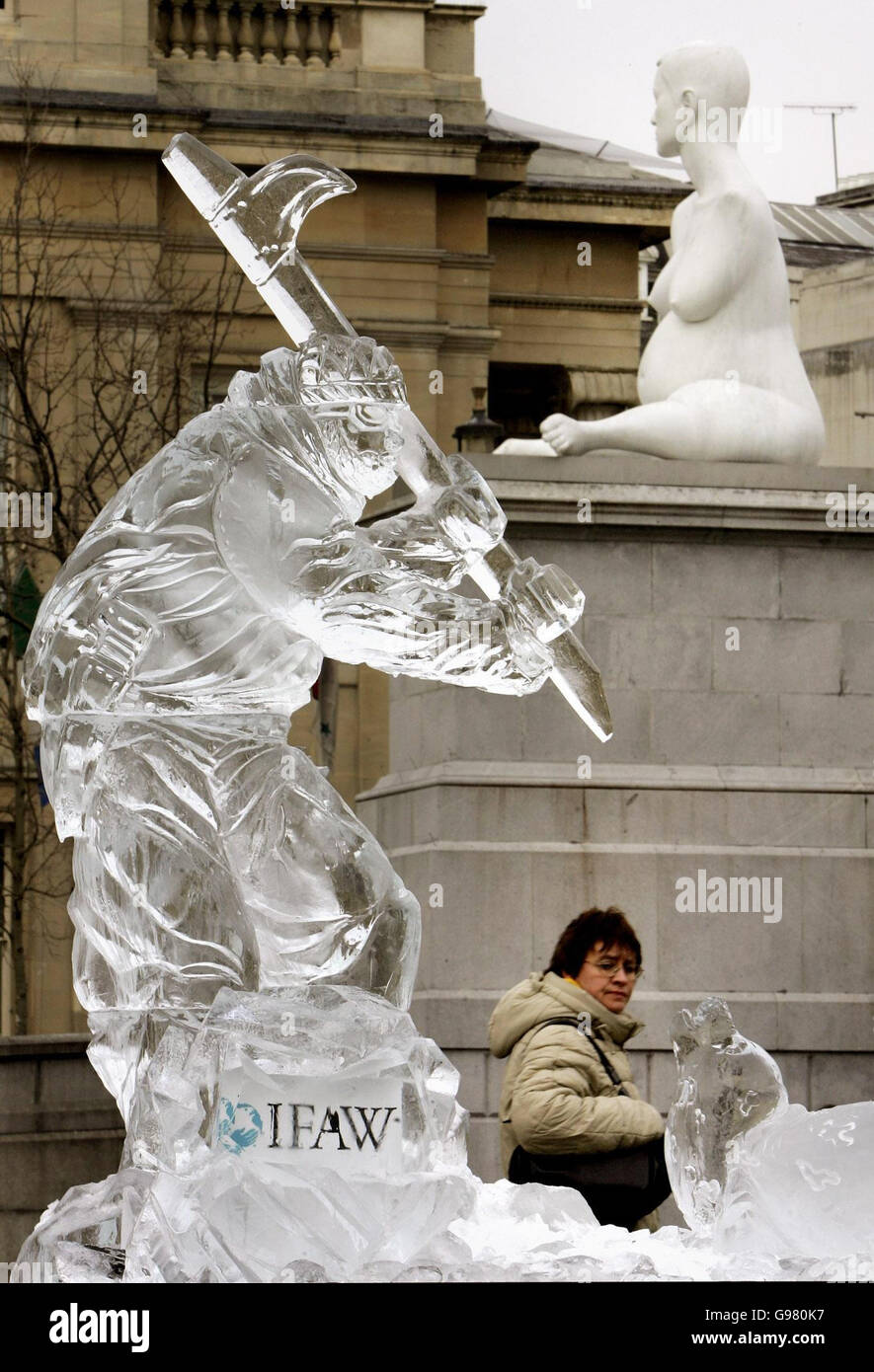 ARTS Ice Sculpture Stock Photo - Alamy