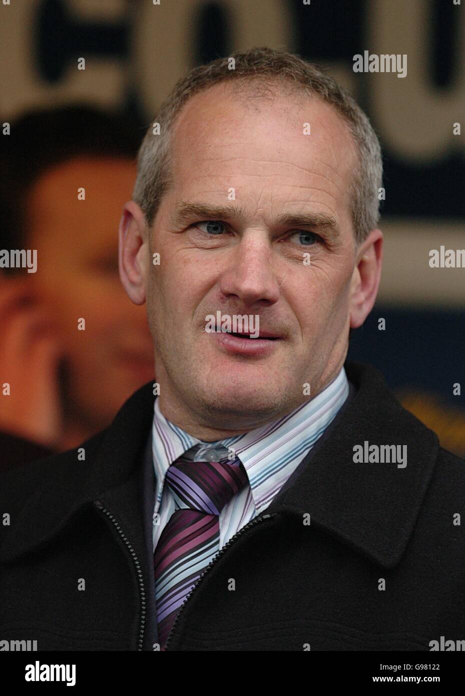 Horse trainer Tony Martin after winning with Dun Doire in the William ...